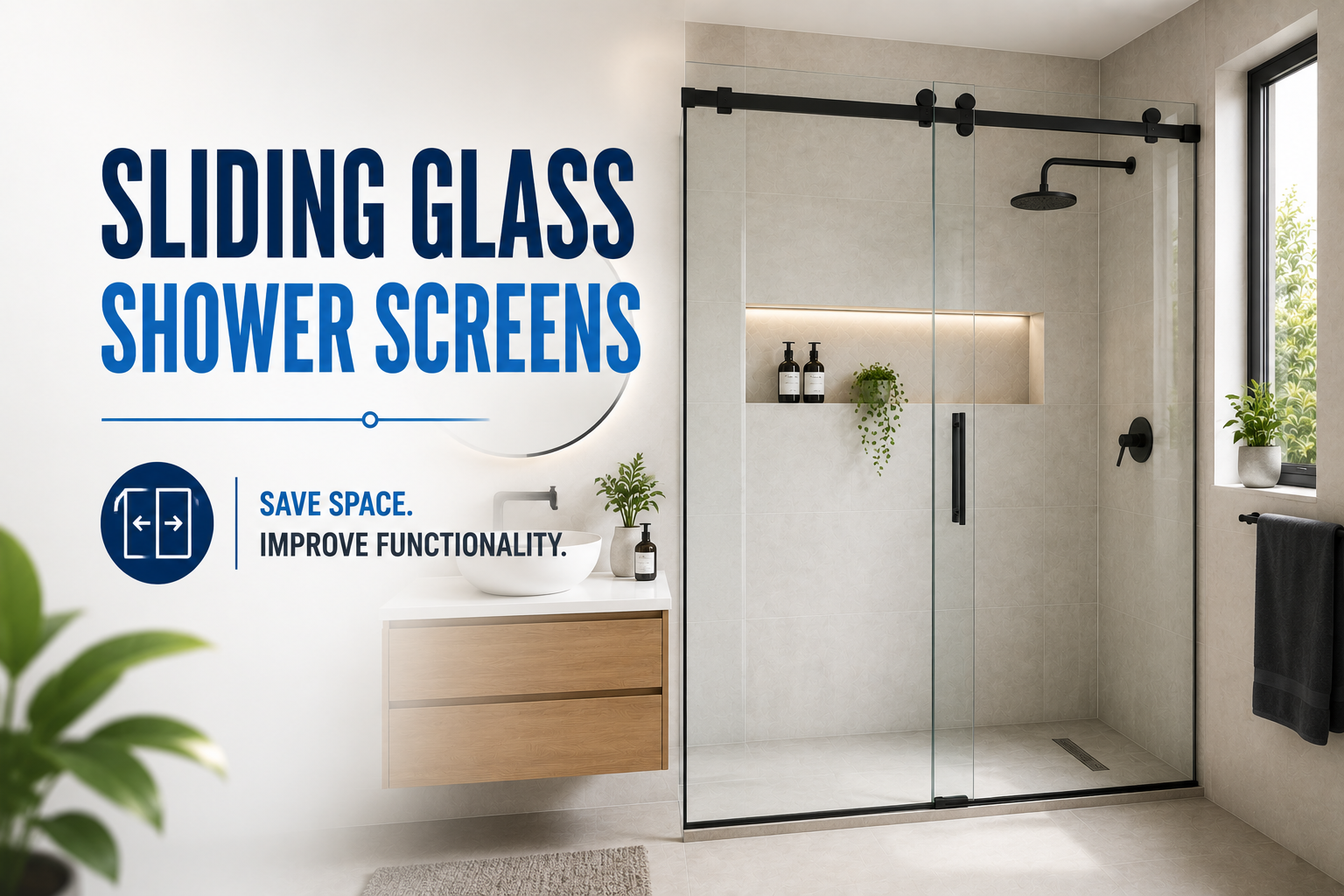 How Sliding Glass Shower Screens Save Space and Improve Functionality